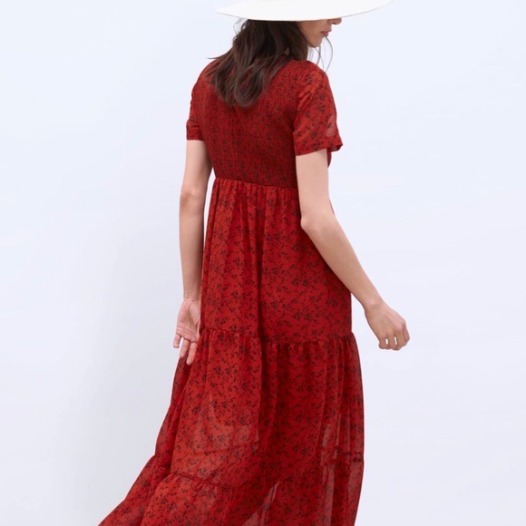 Zara | Dresses | Zara Floral Maxi Dress Size Medium Nwt | Poshmark